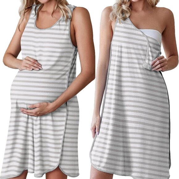 Other | Labor And Delivery Gown For Hospital 3 In 1 Nursing Dress ...